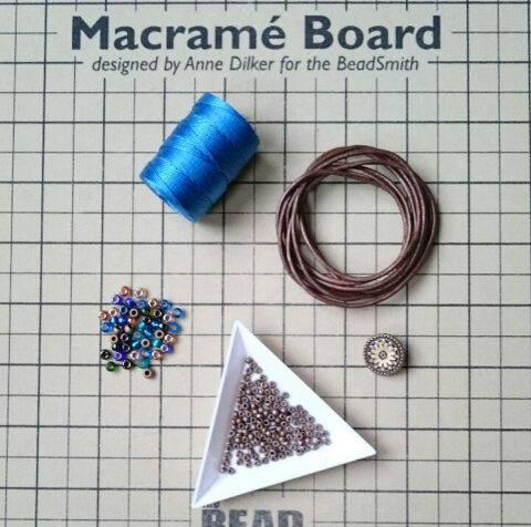 Tutorial macramé with leather | MiyukiBeading